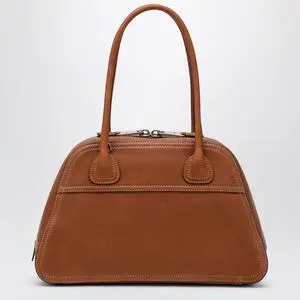 Miu Miu Vivant Nappa Leather Bowling Bag - Brown