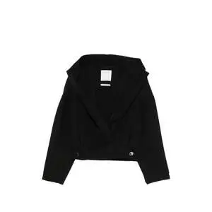 Sportmax Oversized Hooded Jacket - Black