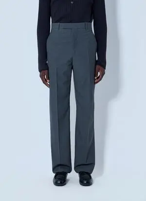 JIL SANDER Tailored Wool-blend Trousers - Gray