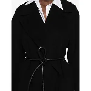 Sportmax Coats Single Breasted Coats - Black