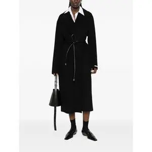 Sportmax Coats Single Breasted Coats - Black