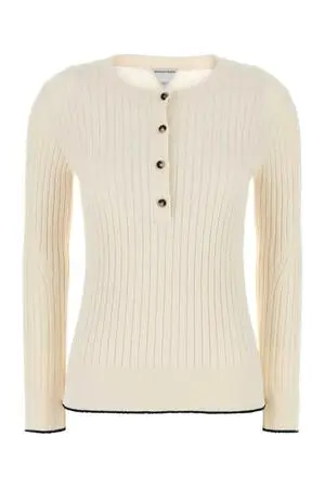 Bottega Veneta Ivory Boucle Top - White