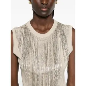 Sportmax Neutrals Tops Vests & Tank Tops