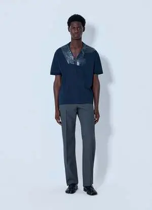 MAISON MARGIELA V-neck Panel T-shirt