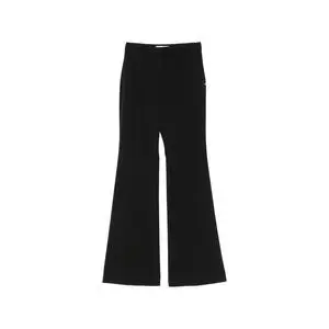 Sportmax Trousers Flared Trousers - Black