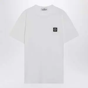 Stone Island Slim-fit Cotton T-shirt - White