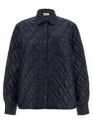 Moncler Quilted Overshirt - Blue