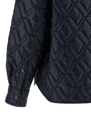 Moncler Quilted Overshirt - Blue
