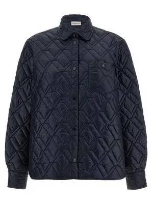 Moncler Quilted Overshirt - Blue