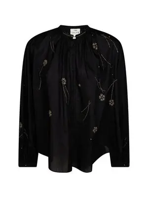 FORTE_FORTE Embroidered Cotton Blouse - Multicolor