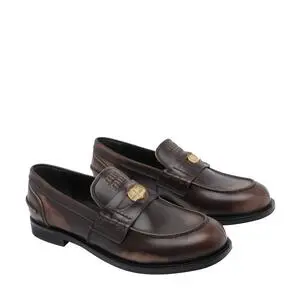 Miu Miu Penny Loafers - Brown