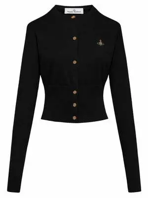VIVIENNE WESTWOOD Bea Wool-silk Cardigan - Black