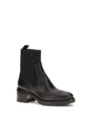 Santoni Ferret Leather Boots