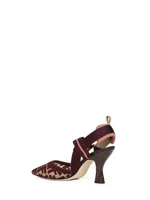 Fendi Ff Fabric Colibrì Slingback Pumps - Multicolor
