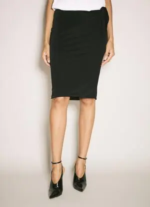 Saint Laurent Cut-out Skirt - Black