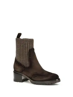 Santoni Suede Ferret Boots