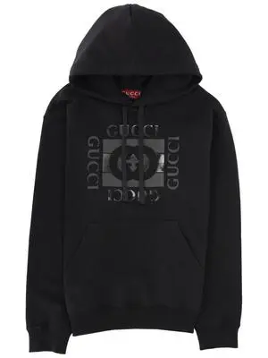Gucci Sweatshirt With Logo Print - Black