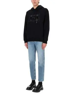 Gucci Logo Print Cotton Hoodie