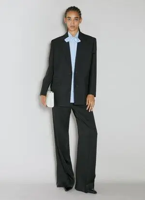 Prada Logo Jacquard Silk Shirt