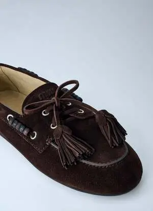 Miu Miu Suede Tassel Loafers