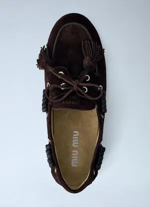 Miu Miu Suede Loafers - Multicolor