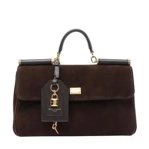 Dolce & Gabbana Suede Handbag - Brown