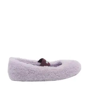Moon Boot Shearling Flat Ballets - Purple