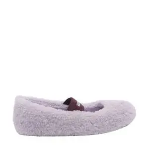 Moon Boot Shearling Flat Ballets - Purple