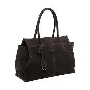 TOD'S Medium Suede Shopping Bag