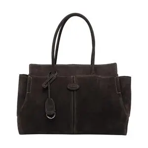 TOD'S Suede Shopping Bag - Brown
