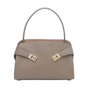 FERRAGAMO Medium Hug Soft Shoulder Bag - Cream