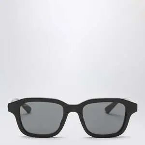 Gucci Blue Acetate Rectangular Sunglasses - Black