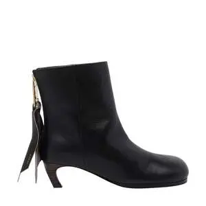 Sacai Puller Short Booties - Black