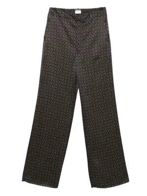 Saint Laurent Printed Viscose Pants - Multicolor