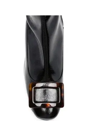 ROGER VIVIER Roundy Turtle Leather Boots