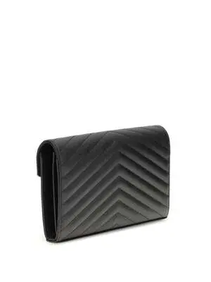 Saint Laurent Monogram Shoulder Bag - Black