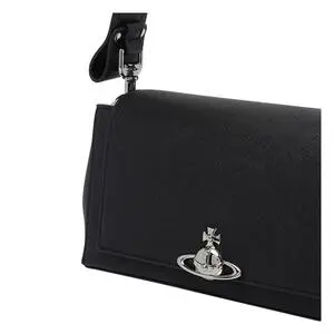 VIVIENNE WESTWOOD Medium Hazel Shoulder Bag - Black