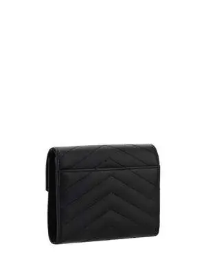 Saint Laurent Cassandre Matelassé Wallet