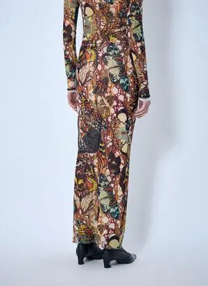 JEAN PAUL GAULTIER Re-edition Butterfly Skirt - Brown