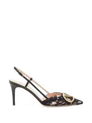 Valentino Garavani Vlogo Signature Lace Pumps - Multicolor