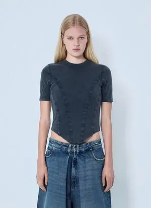Balenciaga Cotton Jersey T-shirt - Blue