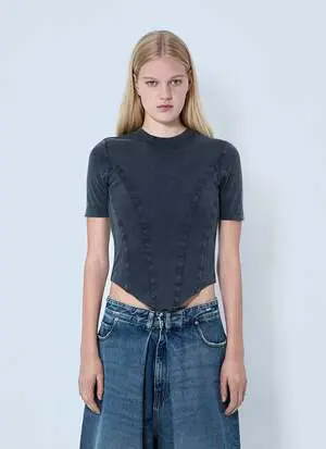 Balenciaga Cotton Jersey T-shirt - Blue