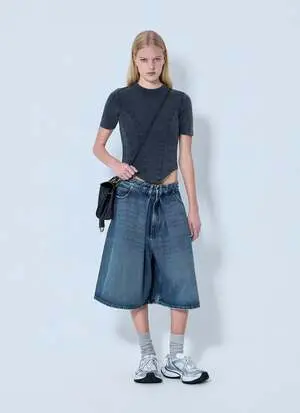 Balenciaga Cotton Jersey T-shirt - Blue