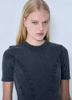 Balenciaga Cotton Jersey T-shirt - Blue