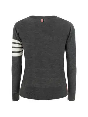 Thom Browne Virgin Wool Sweater - Gray