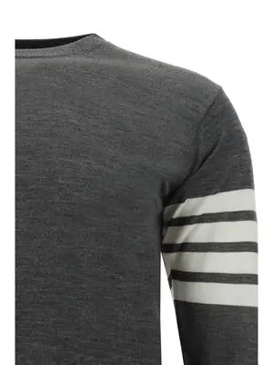 Thom Browne Virgin Wool Sweater - Gray