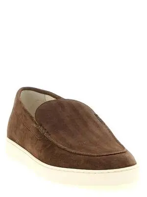 Brunello Cucinelli Suede Slip-on Sneakers - Brown