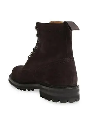 Church's Brogue Details Suede Ankle Boots - Brown