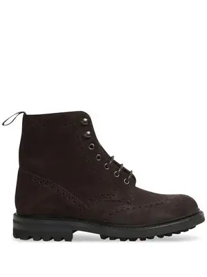 Church's Suede Brogue Ankle Boots - Brown