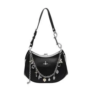 VIVIENNE WESTWOOD Charm Frame Purse - Black